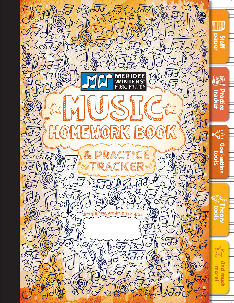 Music Homework Book & Practice Tracker – Meridee Winters Music Method