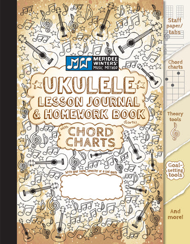 Ukulele Lesson Journal & Homework Book – Meridee Winters Music Method