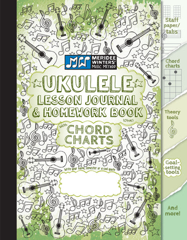 Ukulele Lesson Journal & Homework Book – Meridee Winters Music Method